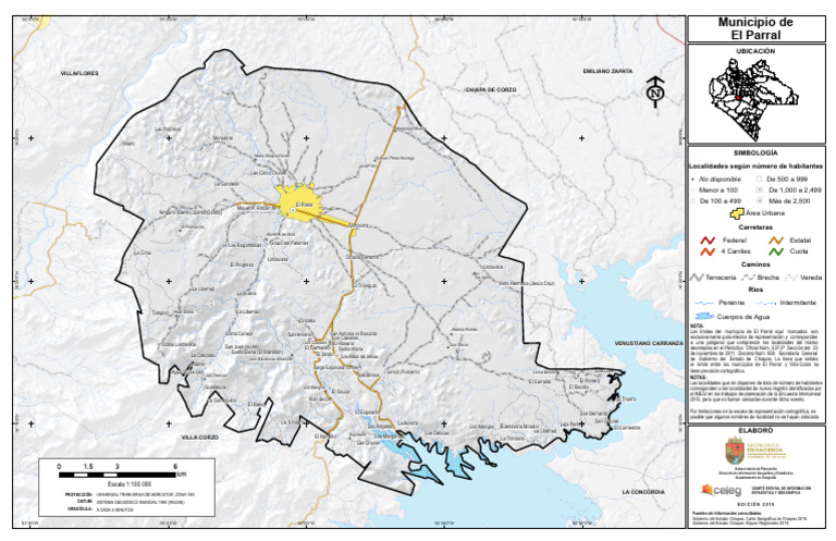 Mapa Geográfico del Municipio de El Parral | PDF | México