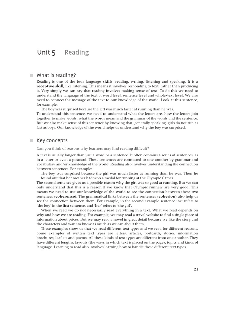 Reading, Writing, Listening, Speaking Activities and Motivation | PDF ...