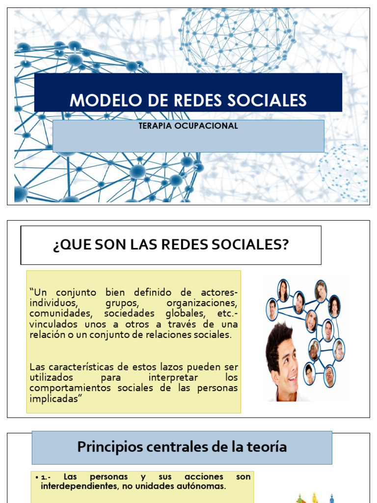 Clase 3 -Modelo de Redes- | PDF | Red social | Apoyo social