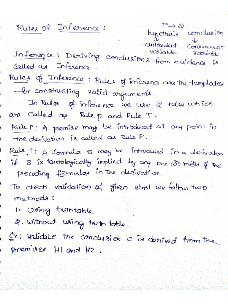 Rules of inference | PDF