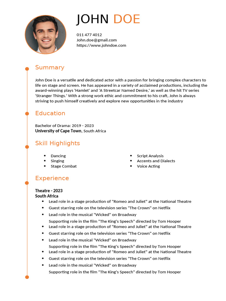 CV Template 2 | PDF