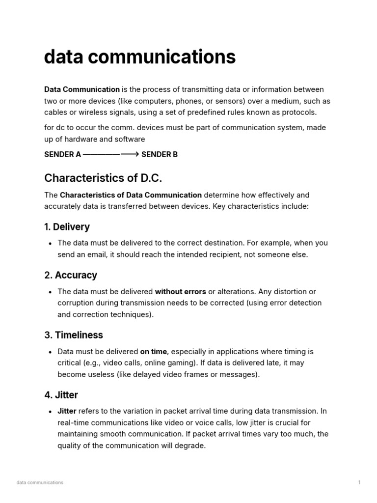 DC UNIT 1 | PDF | Internet Protocol Suite | Osi Model