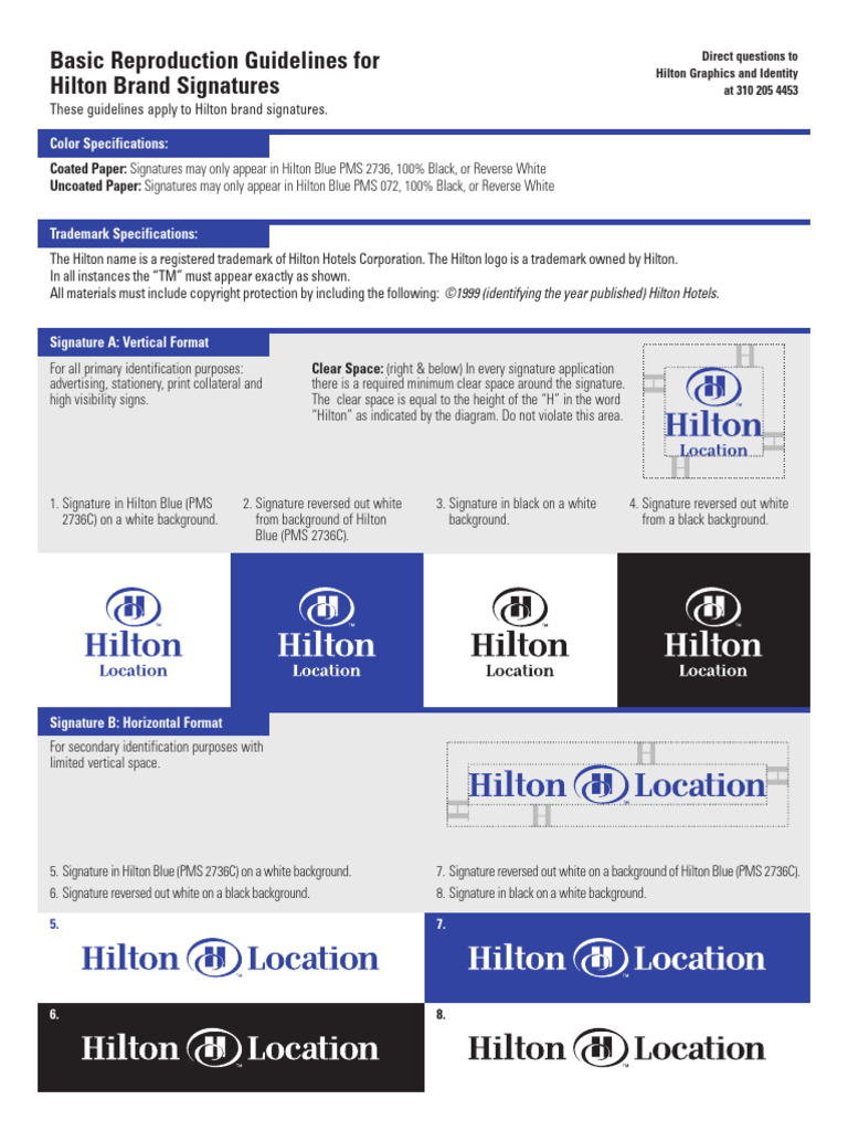 Hilton Specs | PDF | Trademark | Graphic Design