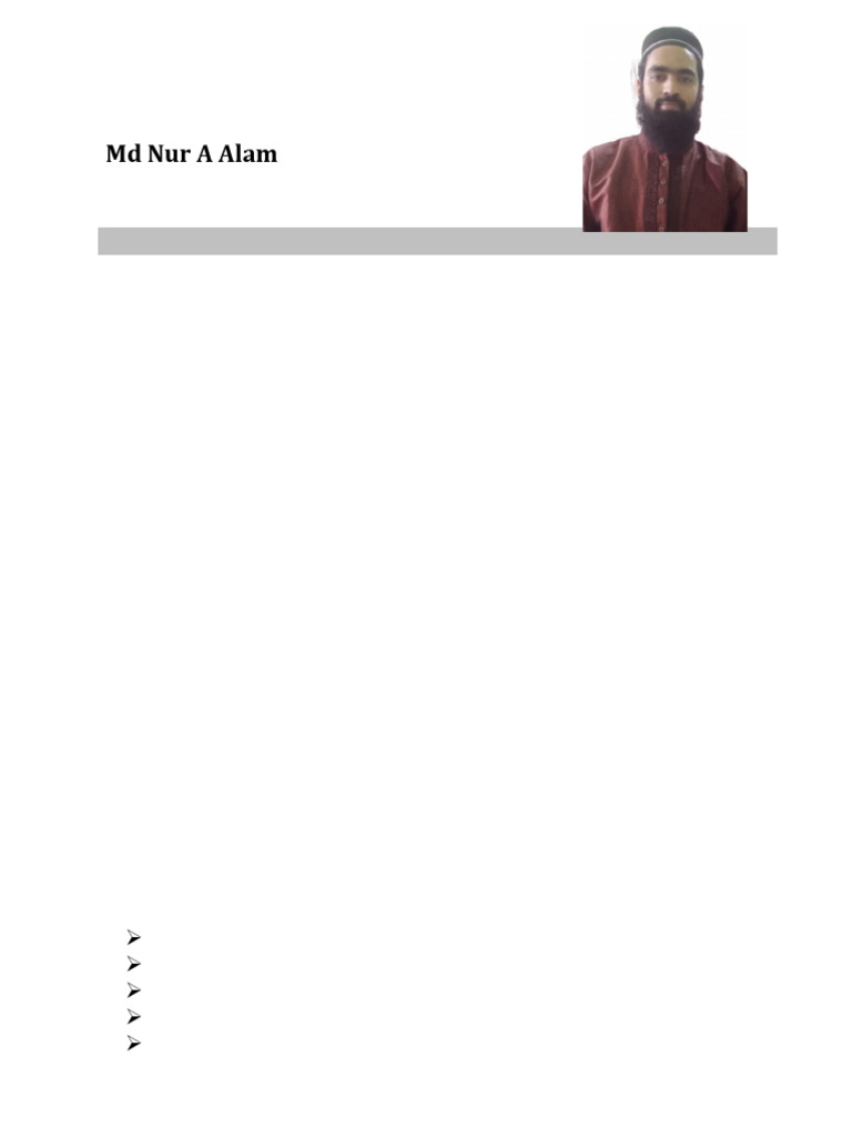 Proffessional-CV-Format-Md Nur A Alam | PDF