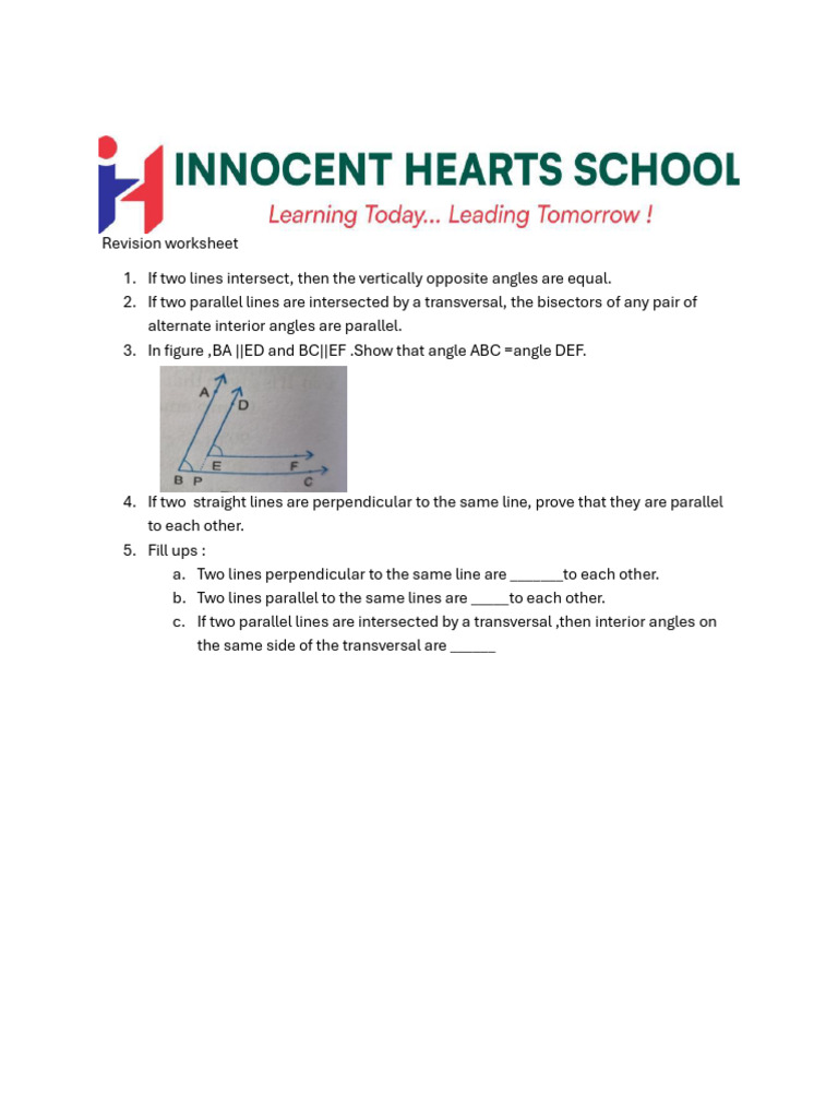 Rev. Worksheet 9th | PDF