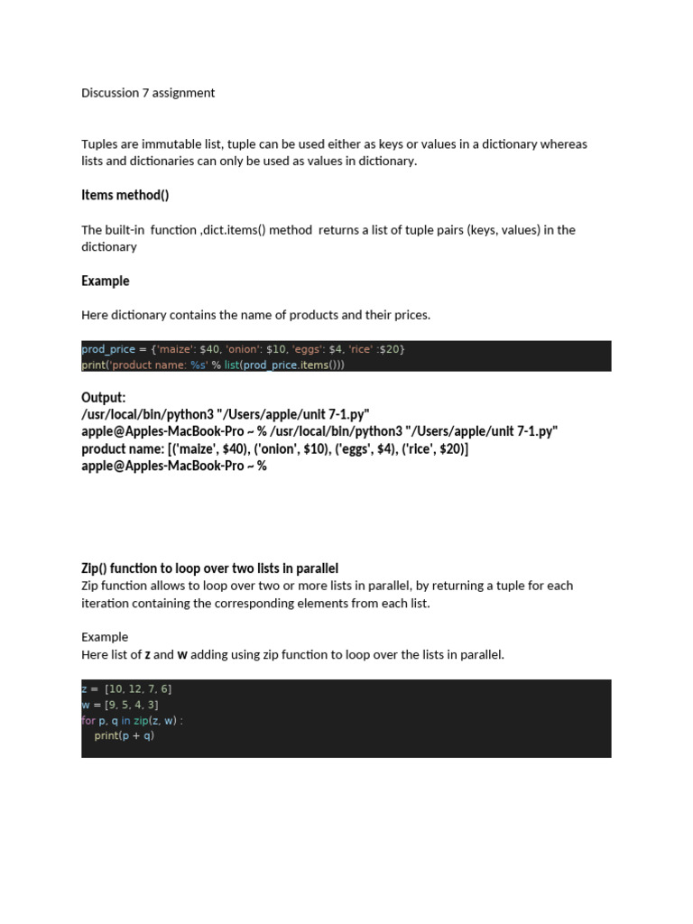 Discussion 7 Assignment | PDF
