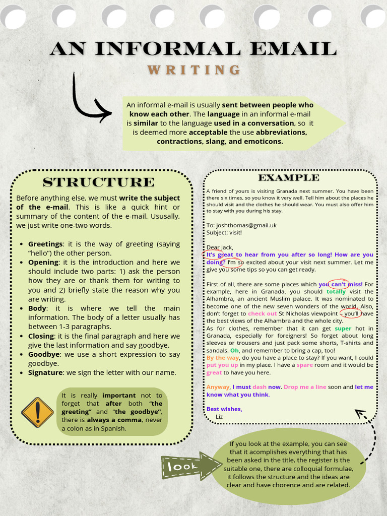 Informal E Mail Pdf