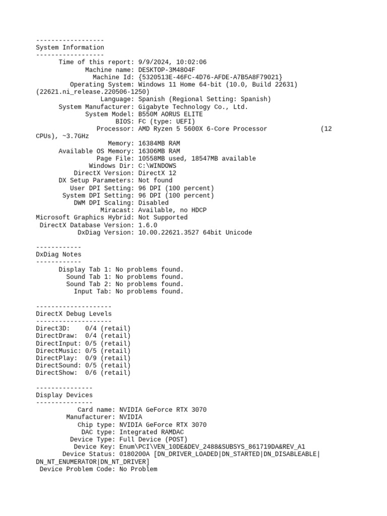 DxDiag | PDF | Device Driver | Computer Architecture