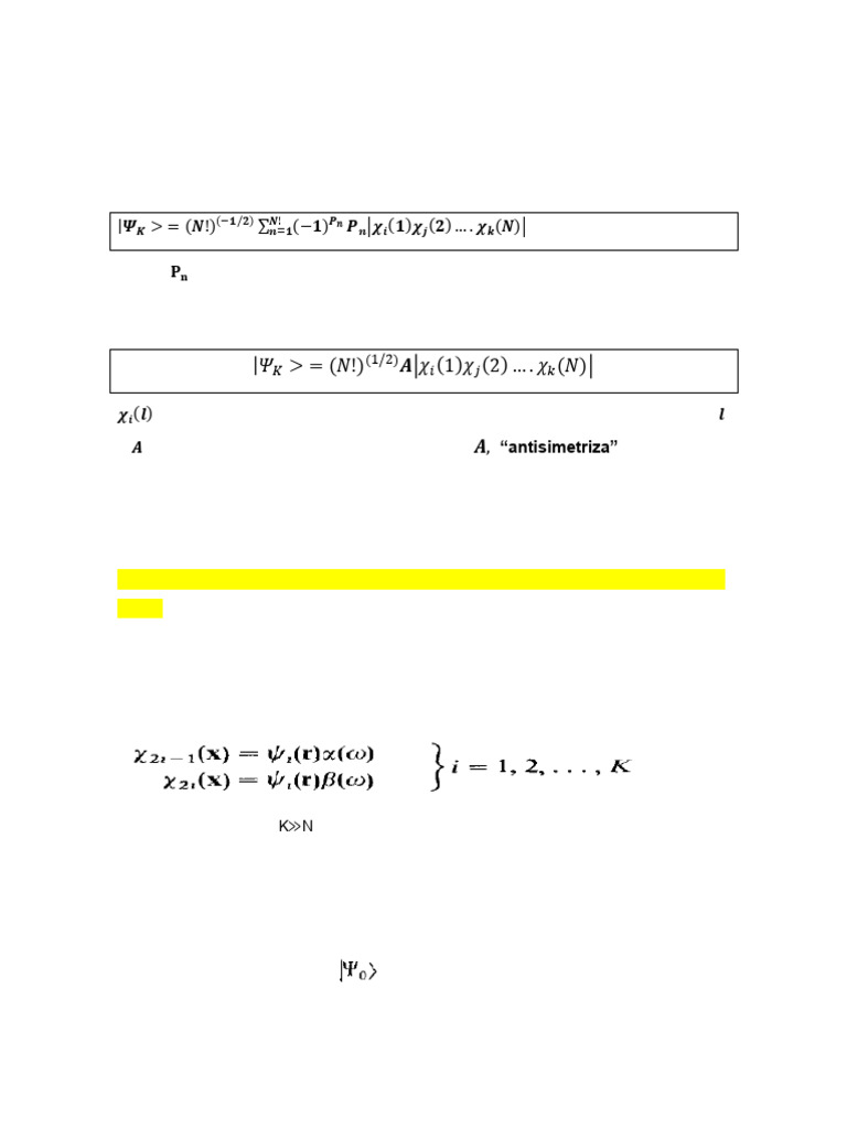 02 Determinante de Slater | PDF | Física | Atómico