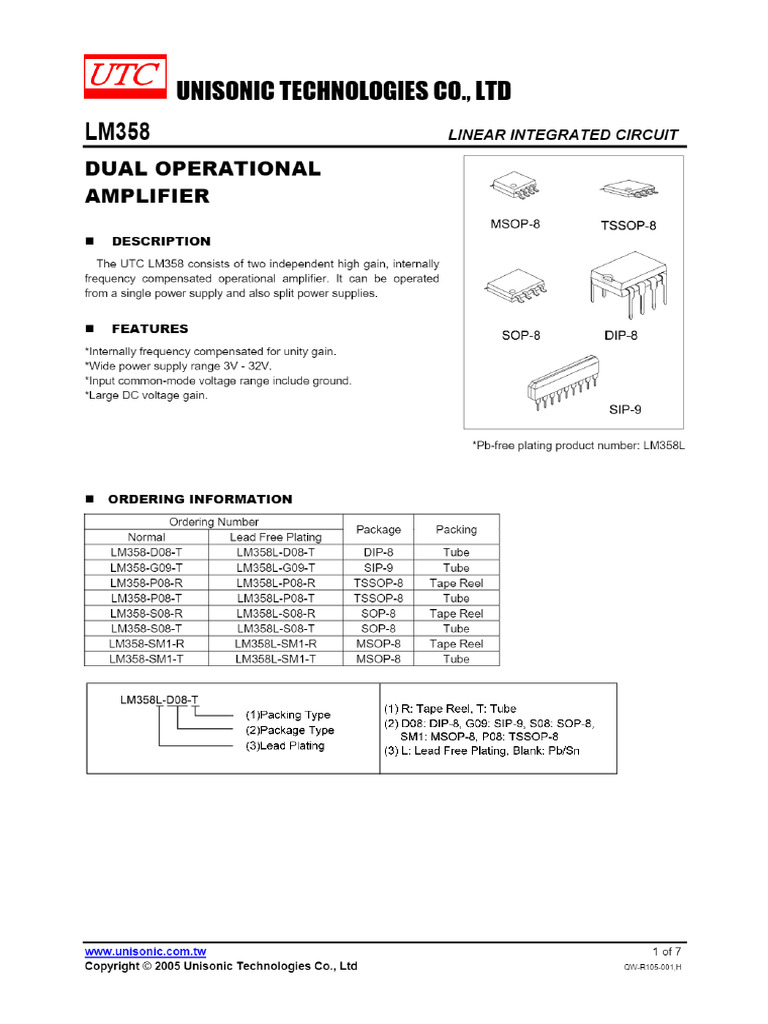 LM358L SM1 | PDF
