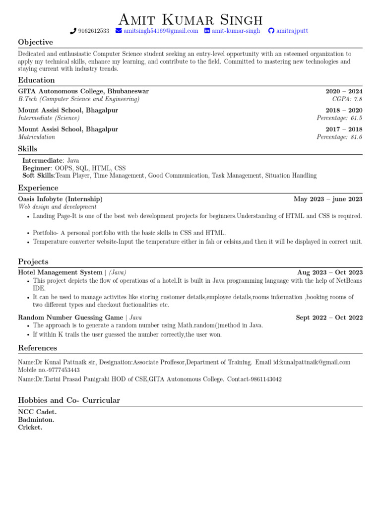 Resume Interview | PDF | Computing | Software Engineering
