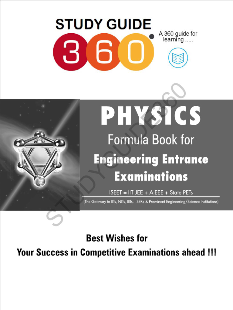 Physics Formula Booklet IIT JEE AIEEE | PDF