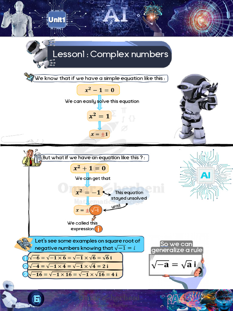 Complex Numbers 1 Sec | PDF