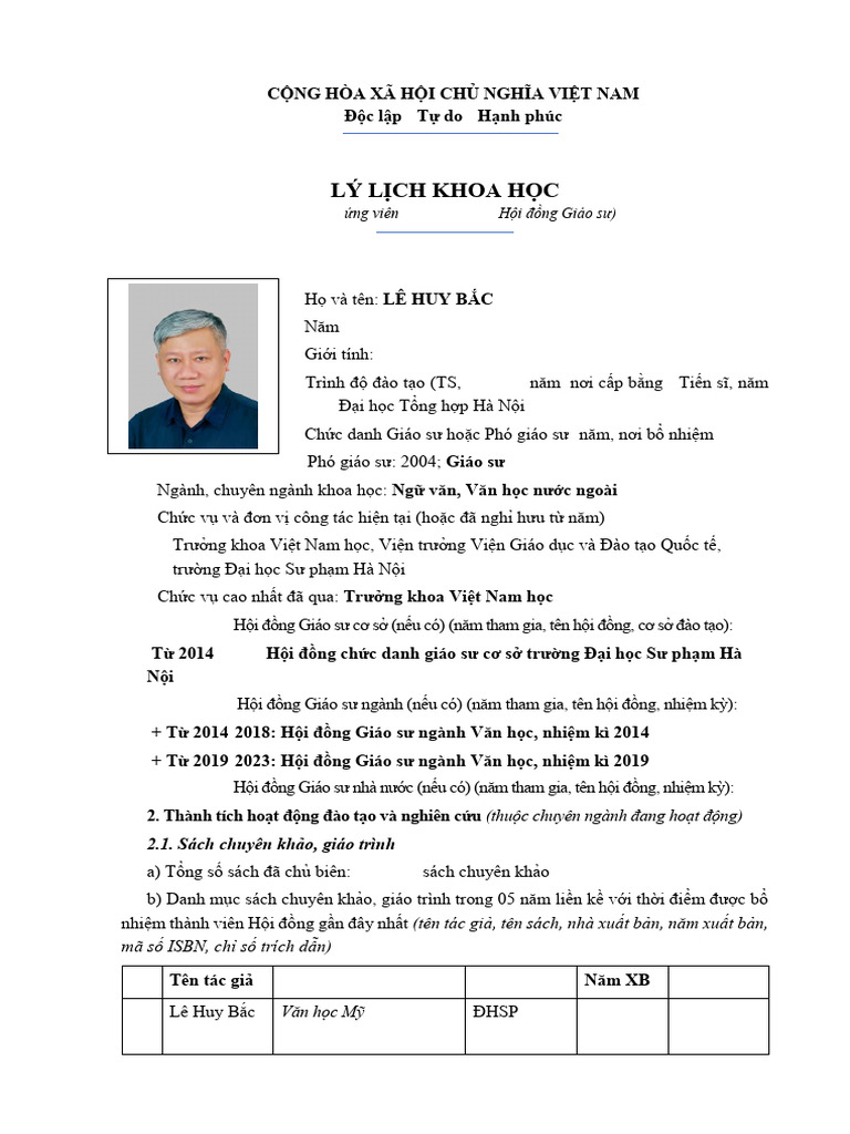 LLKH - Le Huy Bac | PDF