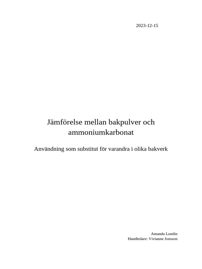 Uppsats Naturvetenskaplig-Specialisering | PDF