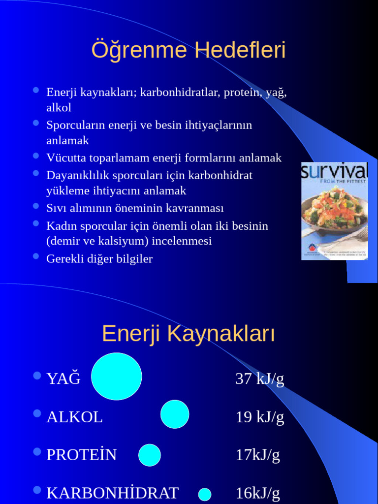 Spor Beslenme | PDF