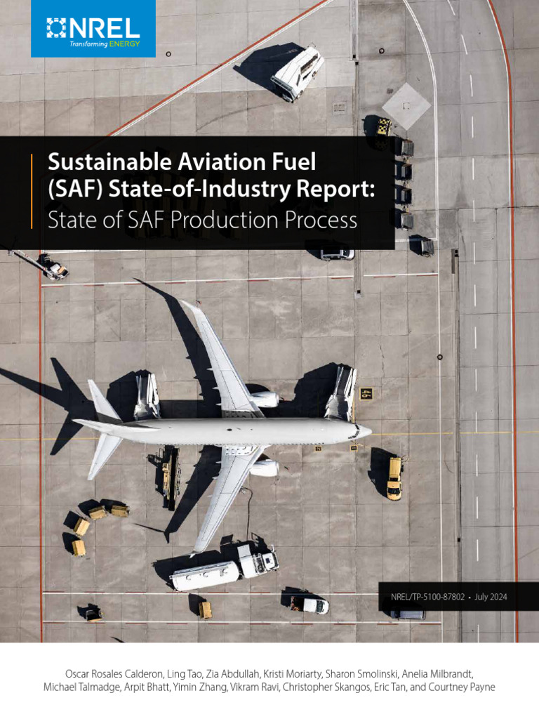 SAF State-of-Industry Report - State of SAF Production Process - NREL ...