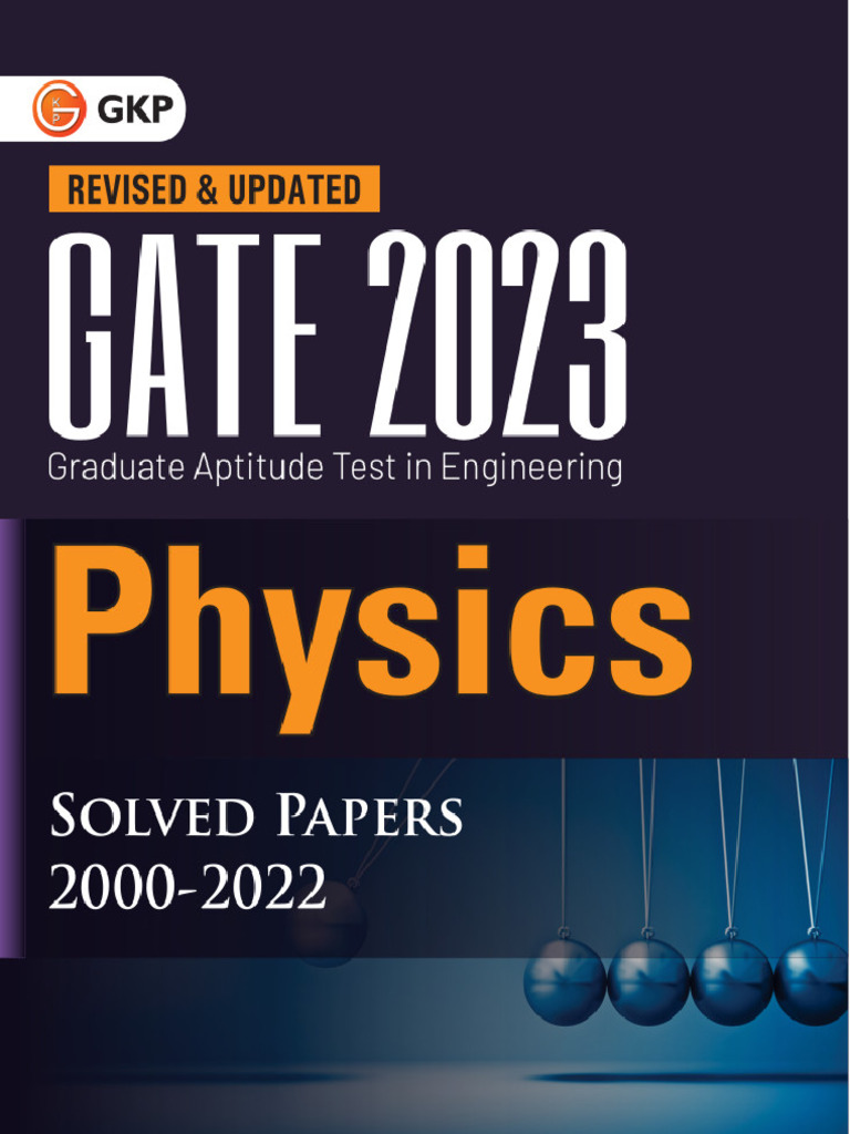 Gate 2023 Physics Solved Papers 2000 2022 9789356810044 - Compress ...