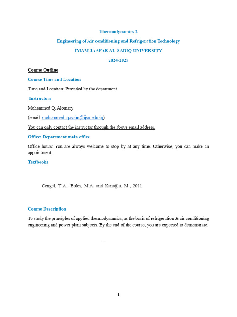 thermodynamics lec.1 | PDF | Gases | Turbine