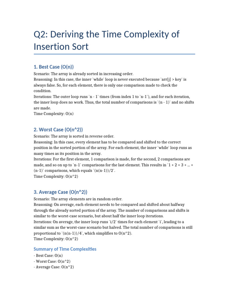 Time_Complexity_Insertion_Sort | PDF