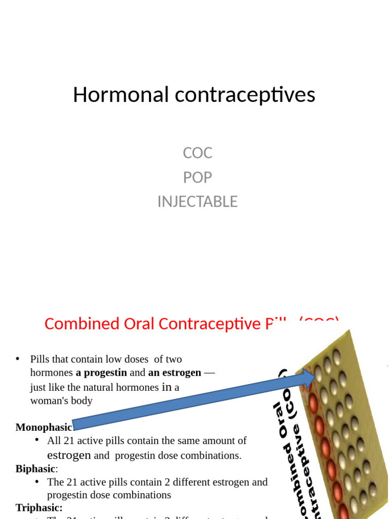 FP 4 Yr 2 Coc, Pop, Injectable | PDF | Combined Oral Contraceptive Pill ...