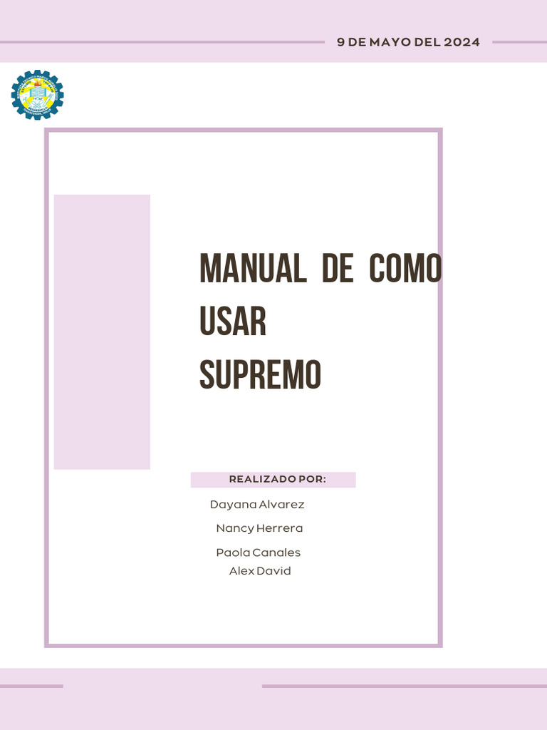 Manual Usar Supremo | PDF