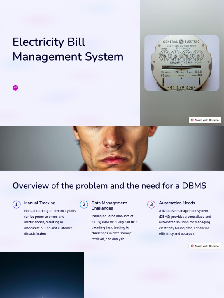 Electricity Bill Management System | PDF | Databases | Database Design