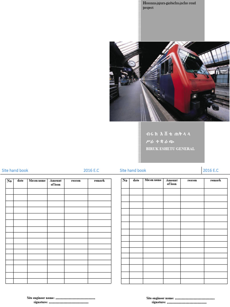 hosaina Site hand book | PDF