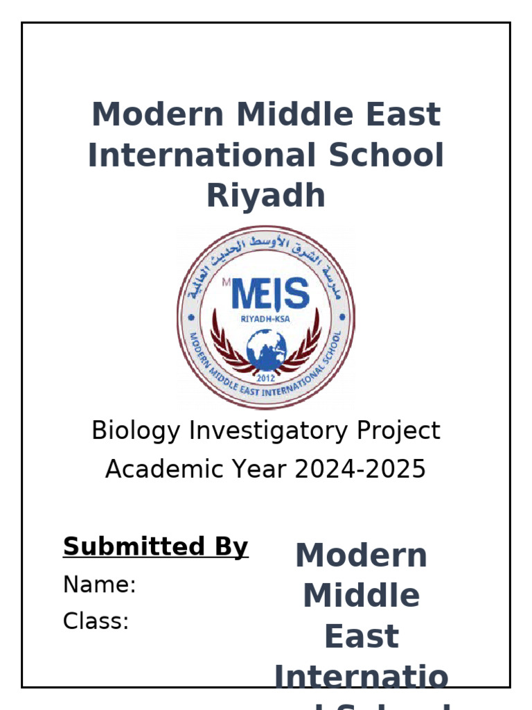 Biology project 3 rd print | PDF