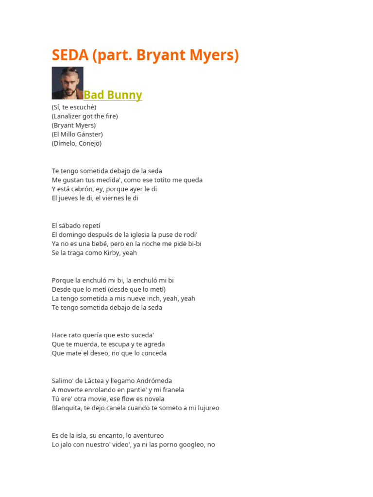 Seda | PDF | Musica en español