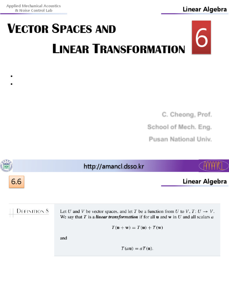 La Ch6 Day14 2024 Revisit Of Linear Transformation Pdf Linear Map