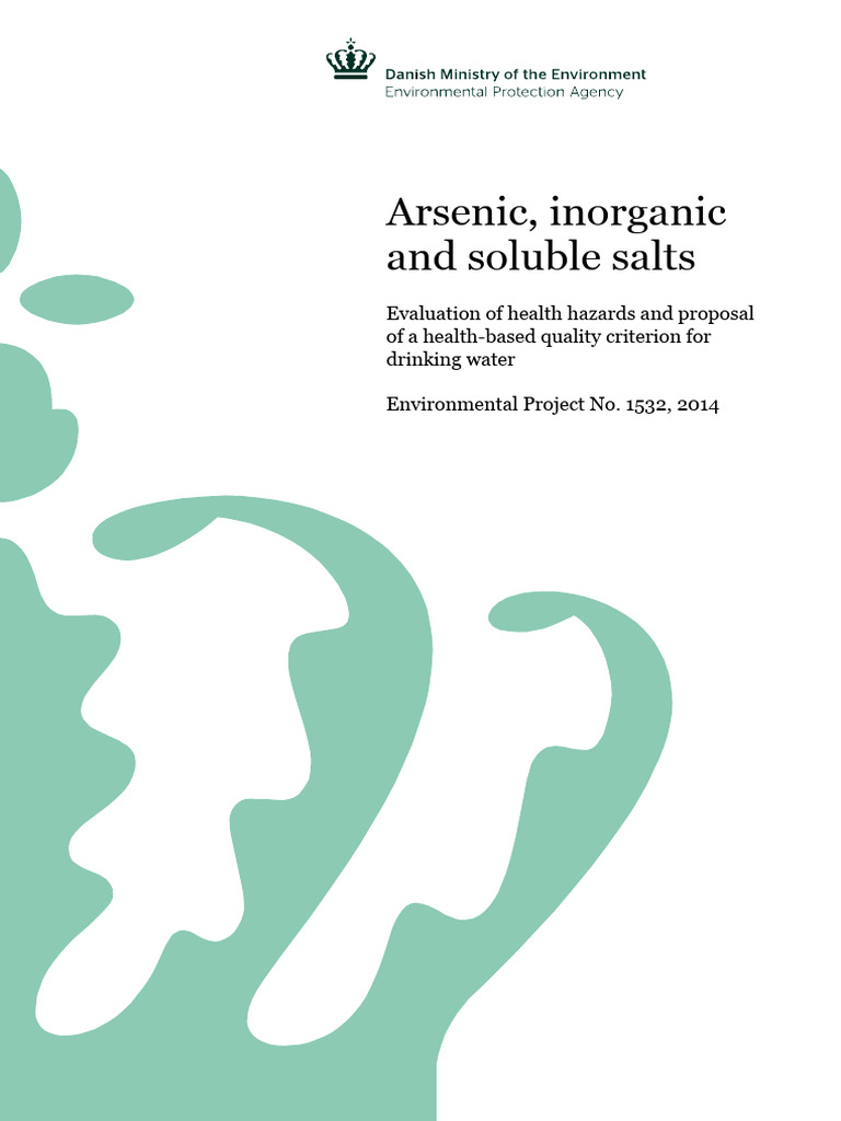Arsenic Different Salts Solubility | PDF | Arsenic | Soil