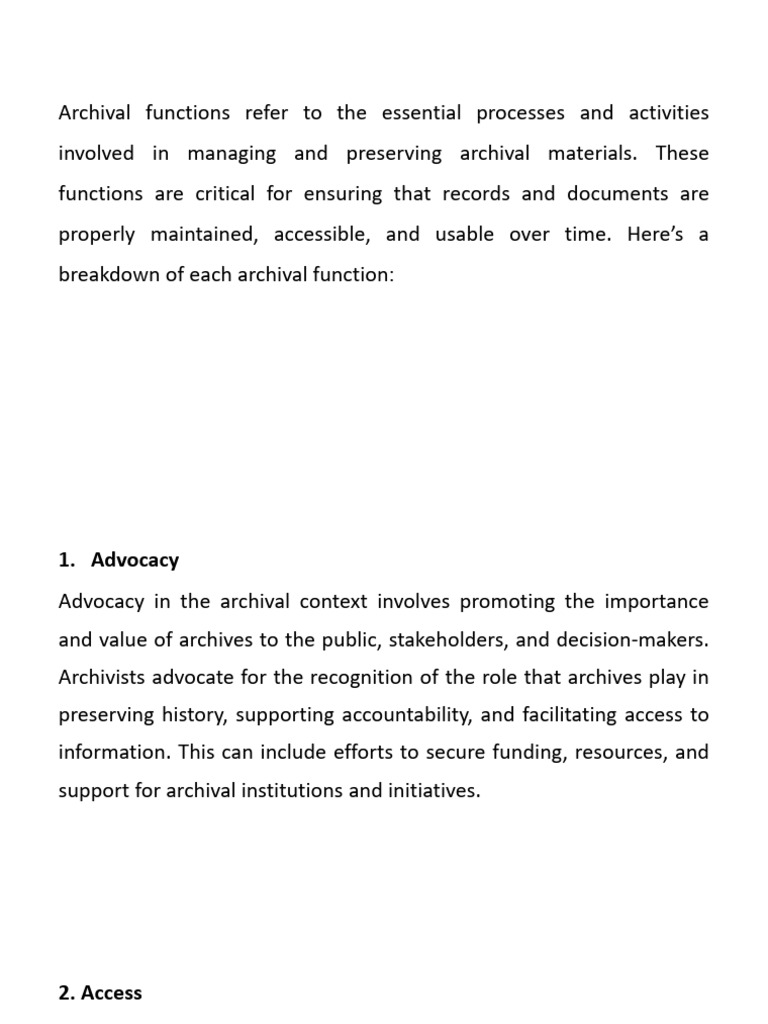 Record Archives Topic 8 Pdf Archivist Archive