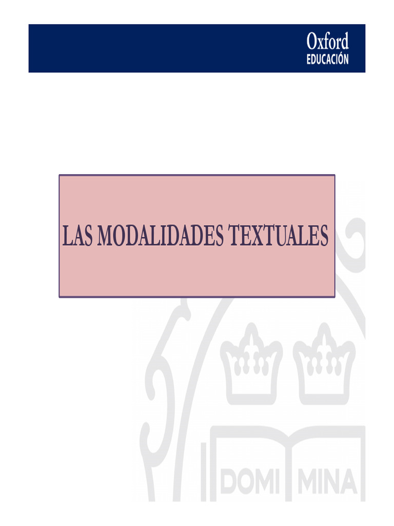 01 Presentacion Modalidades Textuales | PDF | Narración