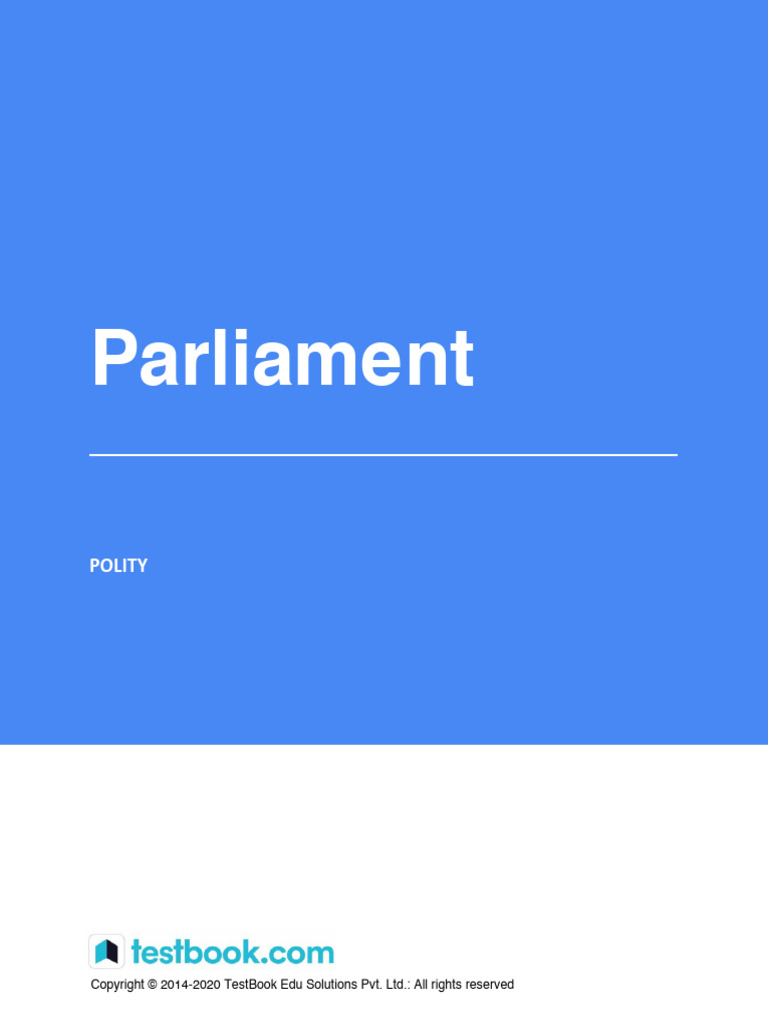 Parliament_-_Study_Notes | PDF | Bill (Law) | Royal Assent