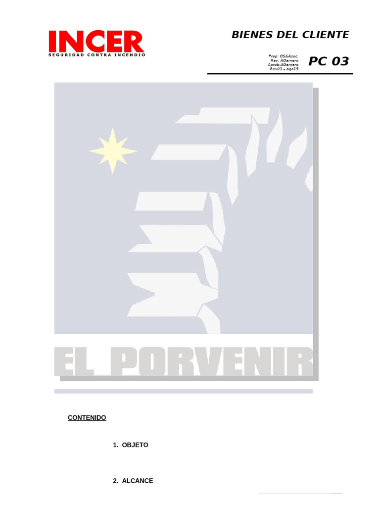 PC 03 Bienes del cliente Rev 03 ago15 | PDF