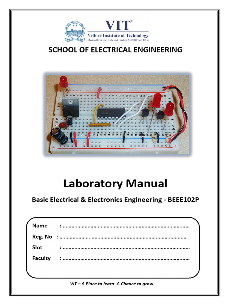 BEEE LAB MANUAL | PDF | Voltage | Electrical Network
