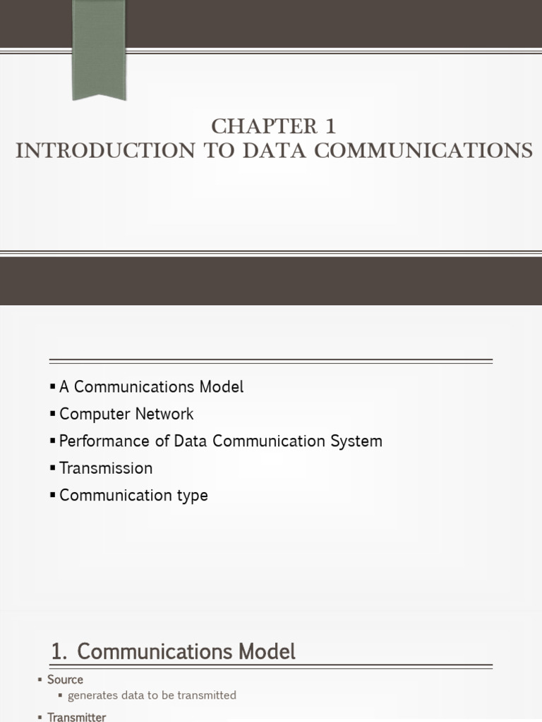 Chapter 1 Part I Pdf Computer Network Duplex Telecommunications