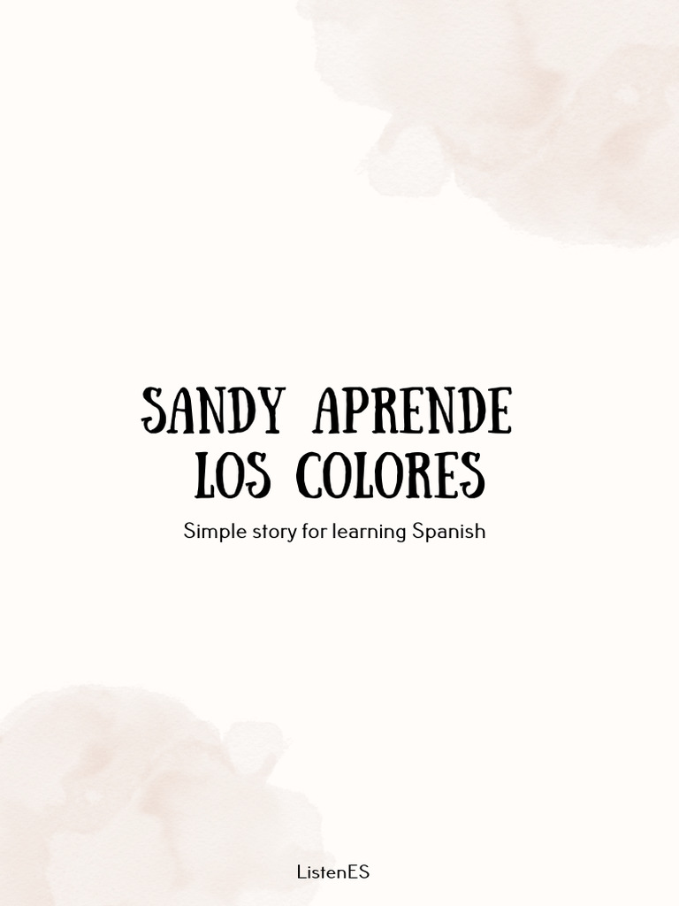 Aprendiendo colores con Sandy y Ben | PDF | Visión | Color