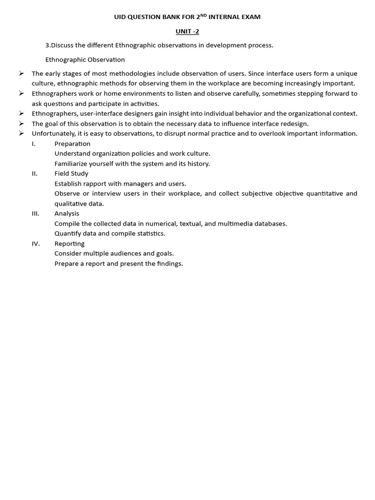 Uid Question Bank For 2ND Internal Exam | PDF | Icon (Computing) | Graphical User Interfaces