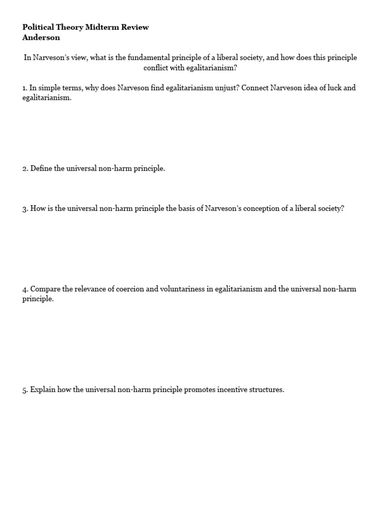 Narveson Review Guide | PDF