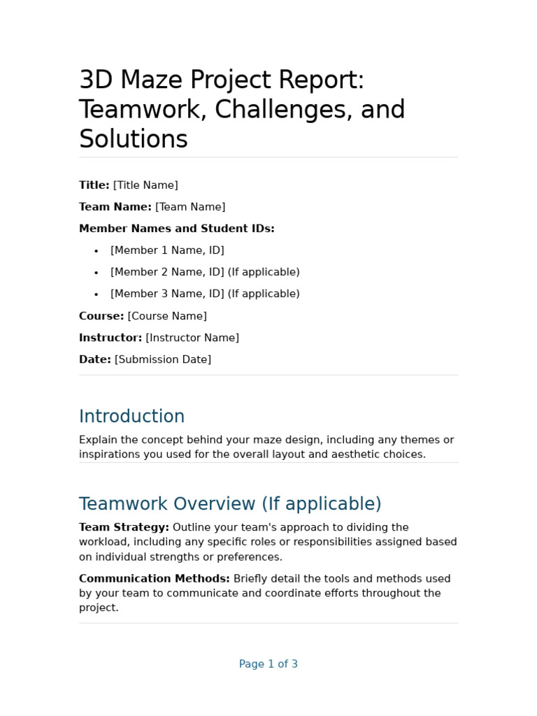 Assignment 3 Report Template | PDF