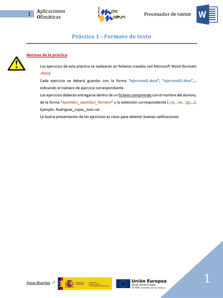 UT1 - P01 Formato de Texto | PDF