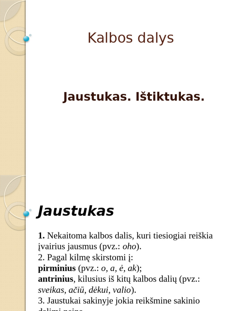 5-6 Kl. Jaustukai-Ir-Istiktukai | PDF