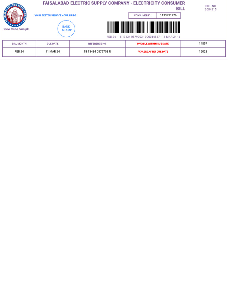 Print Bill | PDF