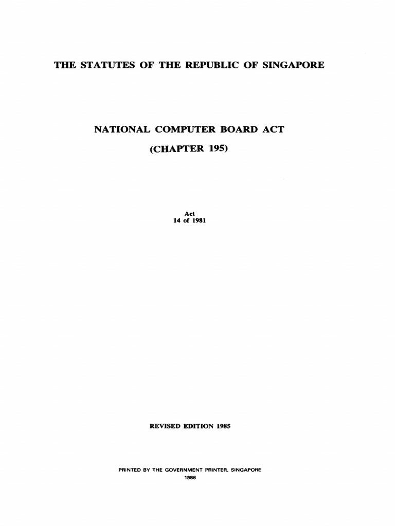 National Computer Board Act | PDF | Expense | Financial Statement