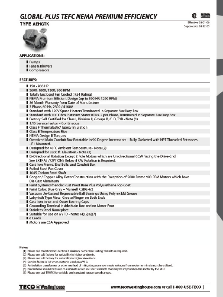 06 Price Book Global Plus NEMA | PDF