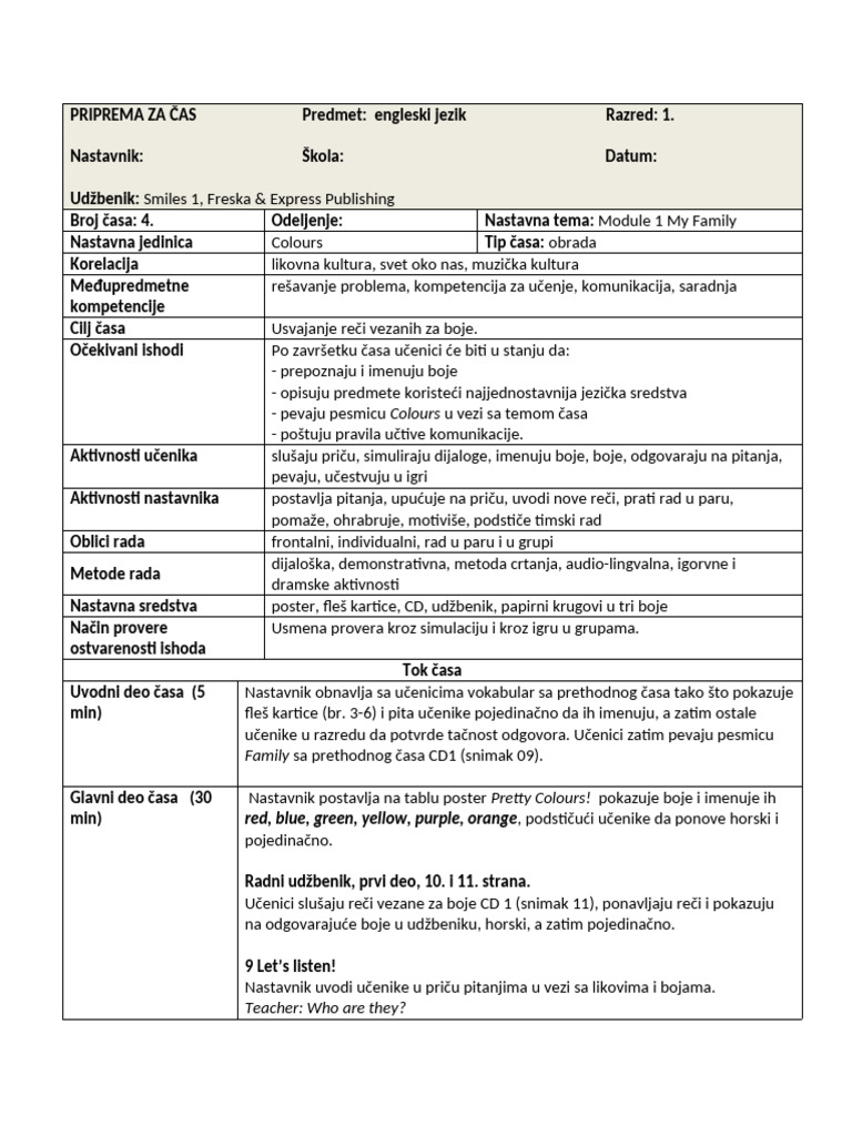 Priprema Za Cas | PDF