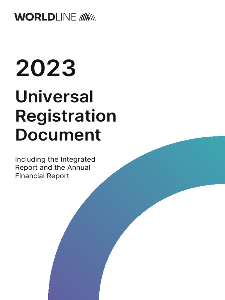 Worldline Universal Registration Document 2023 | PDF | Corporate Social ...