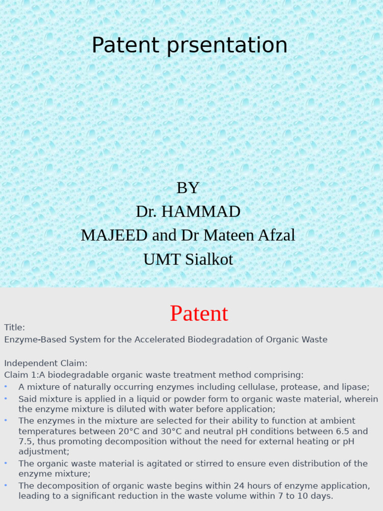 Patent 2nd Excercise | PDF